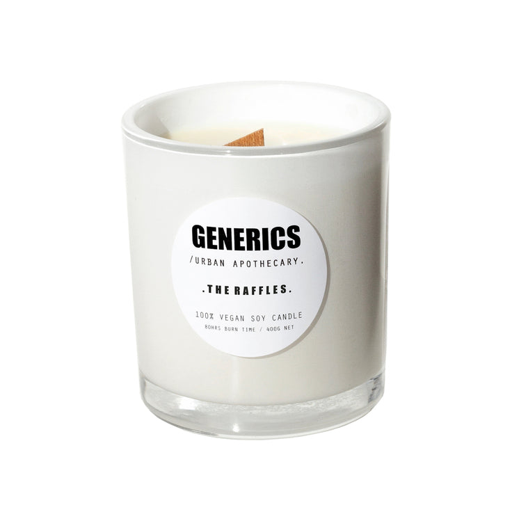 The Raffles Refillable Vegan Candle by Generics Urban Apothecary ...